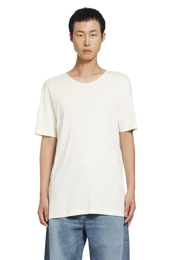 LEMAIRE Scoop-neck T-shirt In Ribbed Jersey