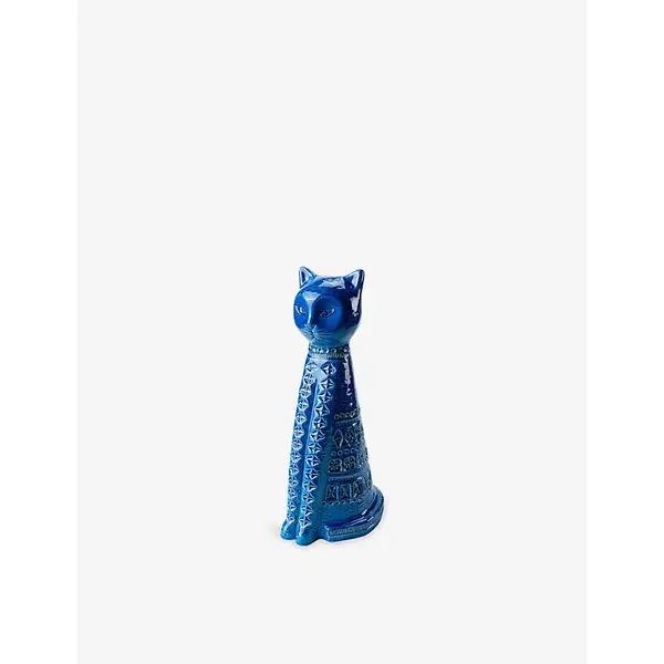 BITOSSI CERAMICHE Figura Di Gatto Egizio Ceramic Sculpture Figurine