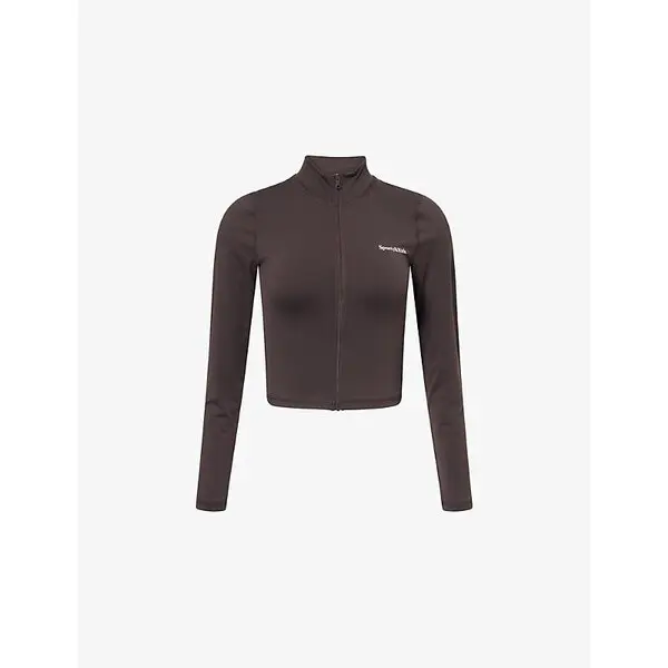 Sporty & Rich Serif Logo Stretch-jersey Sports Jacket - Cioco