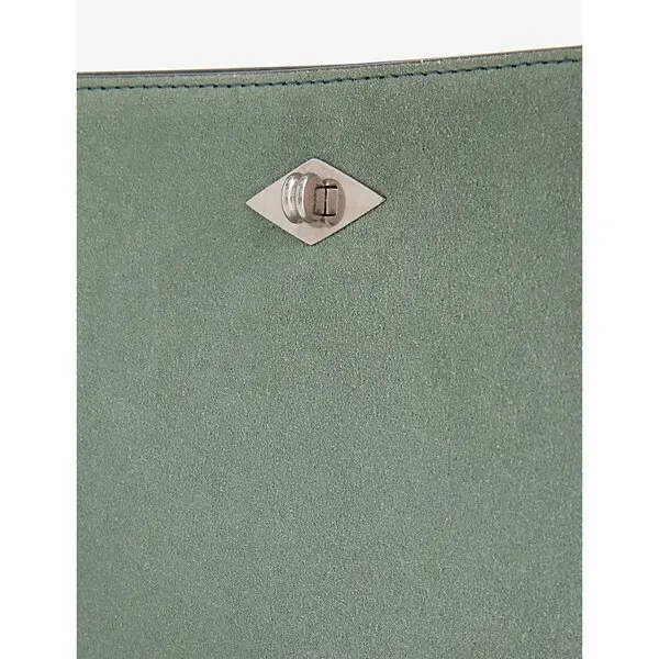 METIER Ease 24 Suede Pouch With Turn-lock Closure - Terra