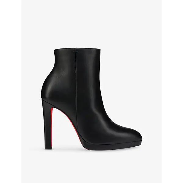 CHRISTIAN LOUBOUTIN Calf Leather Heeled Boots - Black