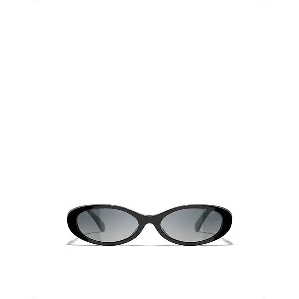 Chanel Oval-frame Acetate Sunglasses