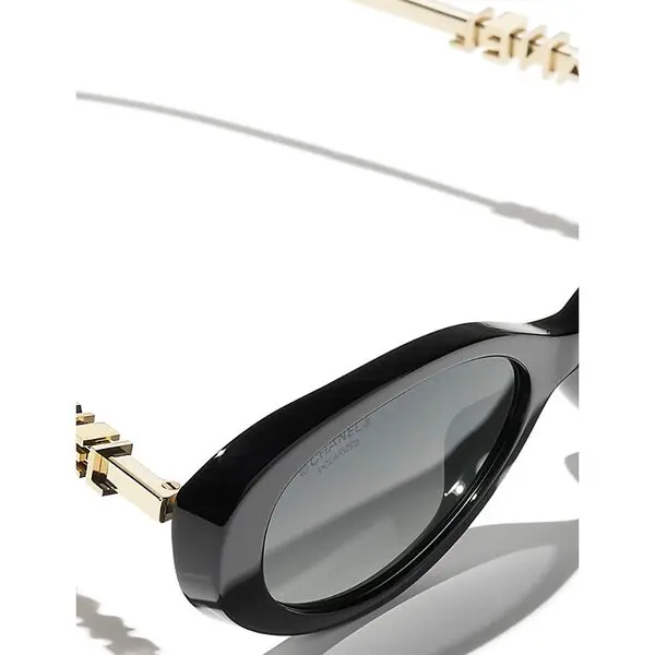 Chanel Oval-frame Acetate Sunglasses