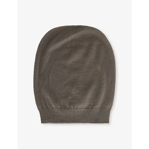 Rick Owens Domed Knitted Wool Beanie