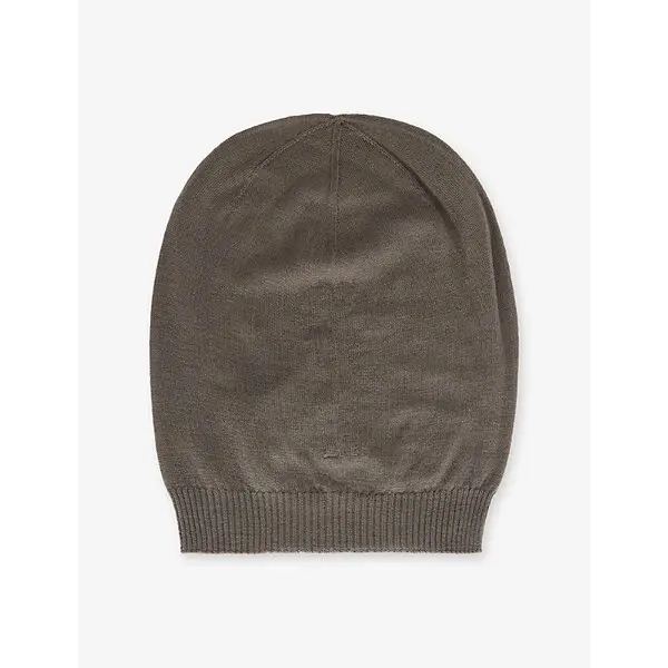 Rick Owens Domed Knitted Wool Beanie