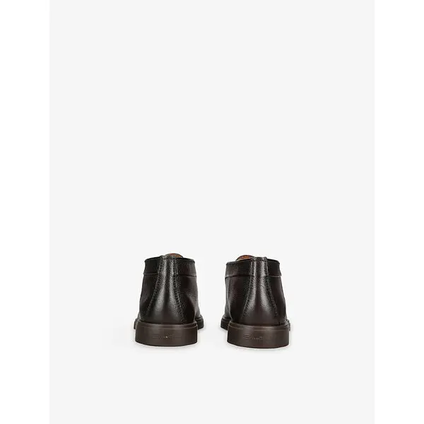 Santoni Detroit Leather Loafers