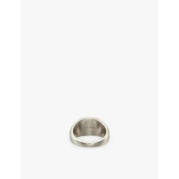 SERGE DENIMES Guardian Polished Sterling And Cubic Zirconia Ring