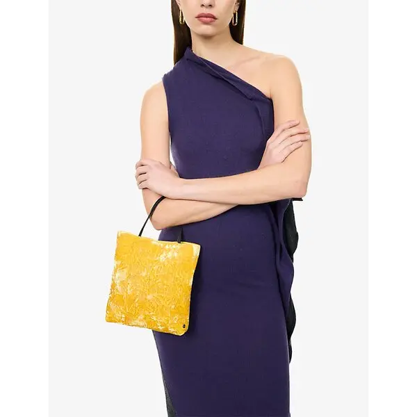 VALESQUE Thea Crushed Velvet Tote Bag