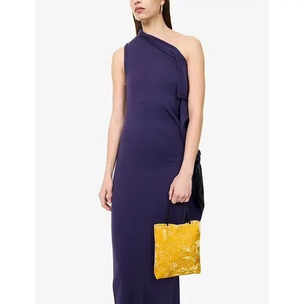 VALESQUE Thea Crushed Velvet Tote Bag