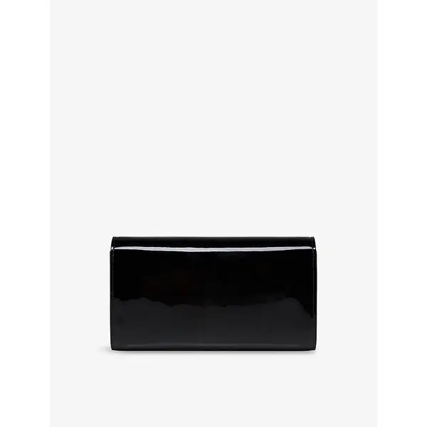 CHRISTIAN LOUBOUTIN Bettina Patent-leather Wallet-on-chain - Black