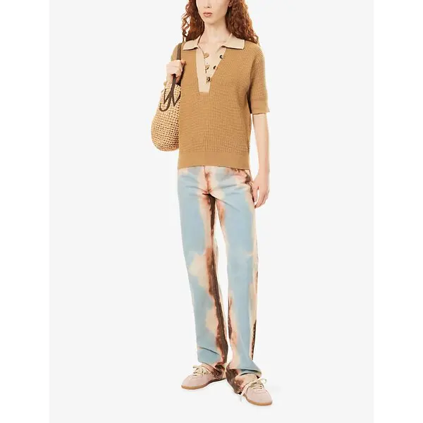 JW Anderson Short-sleeve Knit Polo Top