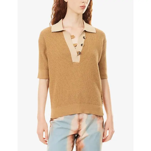JW Anderson Short-sleeve Knit Polo Top