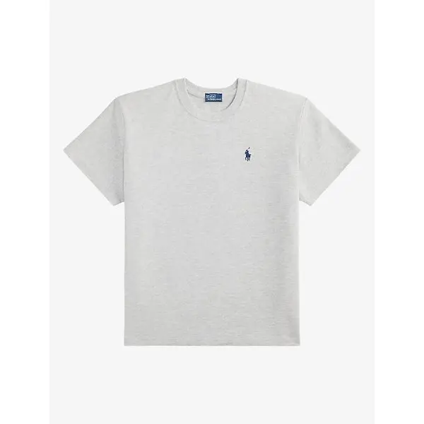 Polo Ralph Lauren Embroidered Logo Cotton Jersey T-shirt - Grey Ash Heather