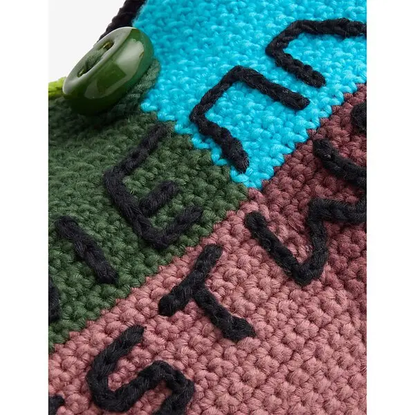 VIVIENNE WESTWOOD Ellie Embroidered Knitted Shoulder Bag