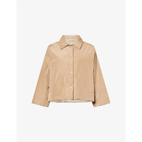 Max Mara Cropped Quilted Soft-shell Jacket