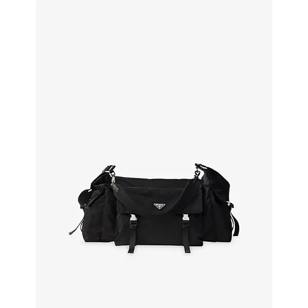 Prada Re-nylon And Leather Duffel Bag