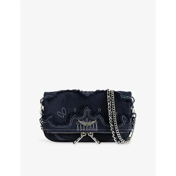 Zadig&Voltaire Rock Mini Denim Shoulder Bag - Silent