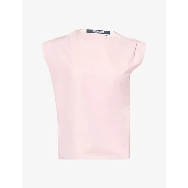 Jacquemus La Haut Drap Sleeveless Top - Light Pink