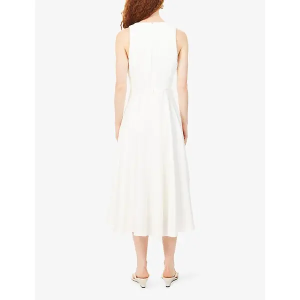 Oddmuse Scoop Neck Cinched Midi Dress