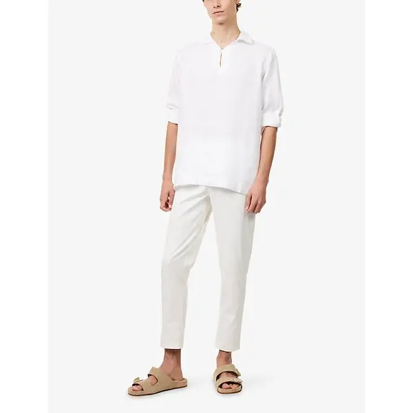 BELIER Monaco Mid-rise Cotton-blend Chino Trousers