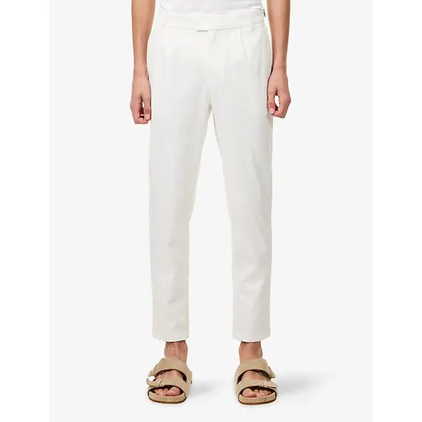 BELIER Monaco Mid-rise Cotton-blend Chino Trousers