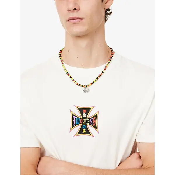 TWOJEYS Color Roller Superstar Sterling Silver-plated Brass Necklace