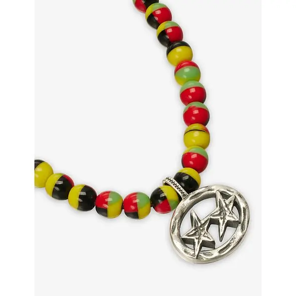 TWOJEYS Color Roller Superstar Sterling Silver-plated Brass Necklace