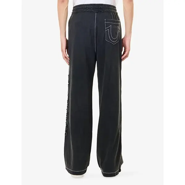 True Religion Brand-appliqué Cotton-blend Jogging Bottoms