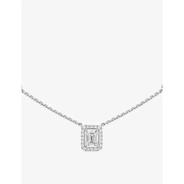 Messika 18ct Gold And Diamond Pendant Necklace - White