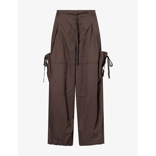 DEIJI STUDIOS Relaxed Wide-leg Cotton Trousers