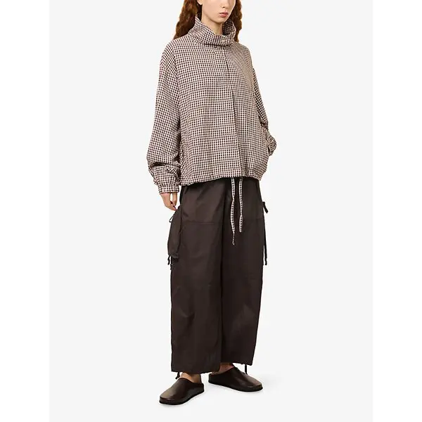 DEIJI STUDIOS Relaxed Wide-leg Cotton Trousers