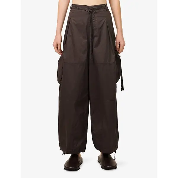 DEIJI STUDIOS Relaxed Wide-leg Cotton Trousers
