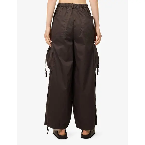DEIJI STUDIOS Relaxed Wide-leg Cotton Trousers