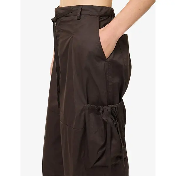 DEIJI STUDIOS Relaxed Wide-leg Cotton Trousers