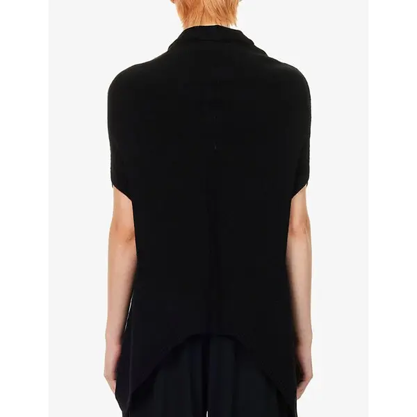 Rick Owens Sleeveless High-neck Cashmere-blend Top
