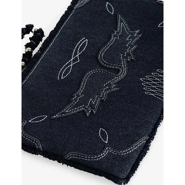 Zadig&Voltaire Angel Western Denim Pouch