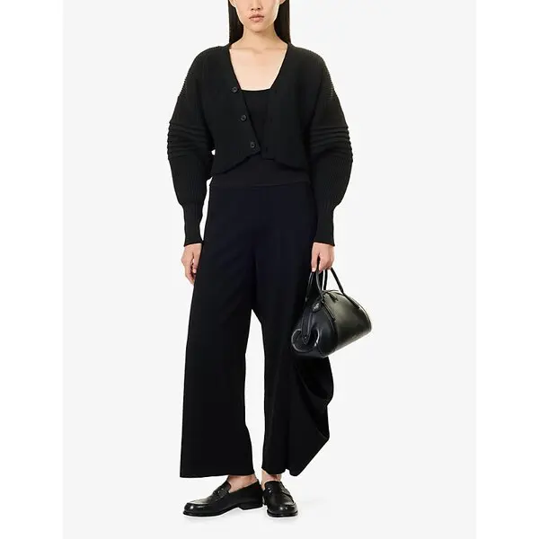 CFCL Gauge Cropped Knitted Cardigan