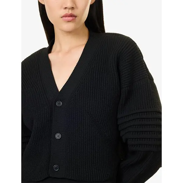 CFCL Gauge Cropped Knitted Cardigan