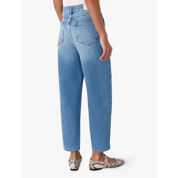Whistles Authentic Barrel-leg High-rise Jeans
