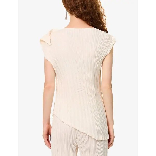 Issey Miyake Asymmetric Knitted Top