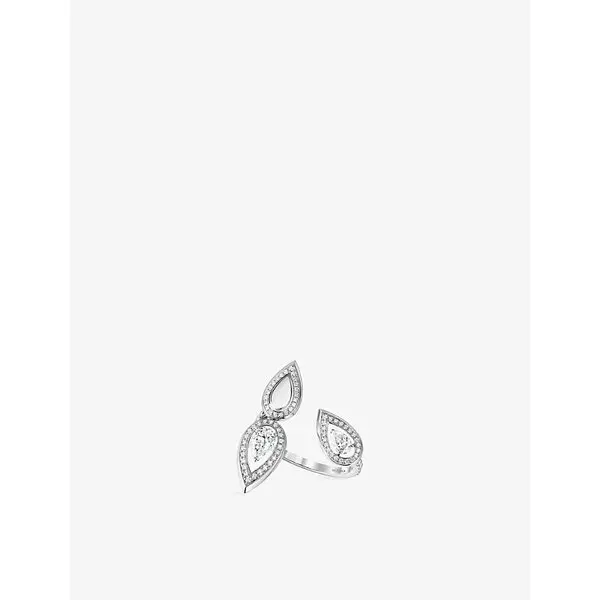 Messika Fiery Trilogy Gold And 0.81ct Diamond Ring - White