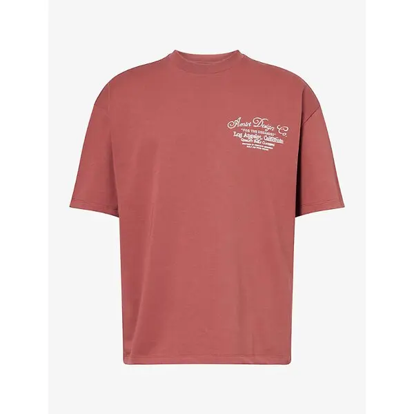 Amiri Dreamers Chain Stitch Logo-print Cotton T-shirt