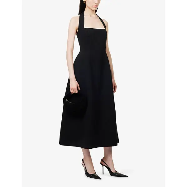 Oddmuse Halter Neck Midi Dress