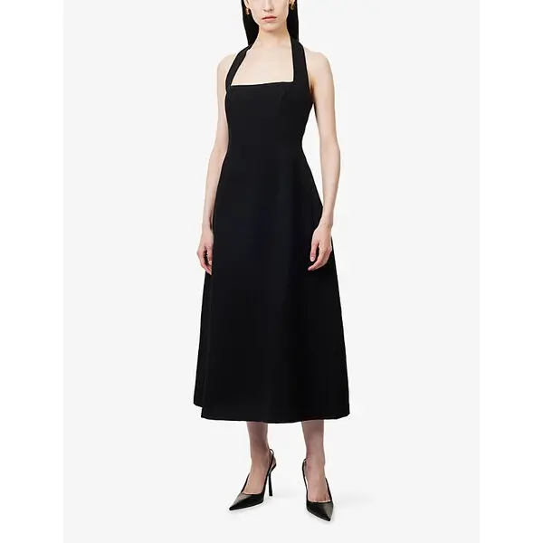 Oddmuse Halter Neck Midi Dress