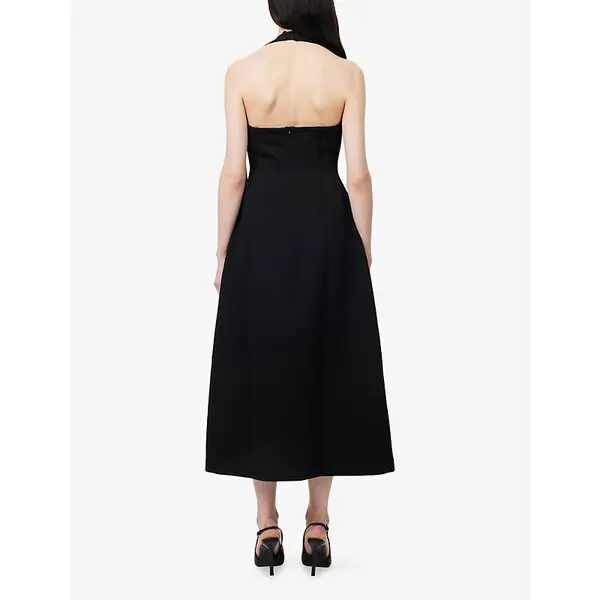 Oddmuse Halter Neck Midi Dress
