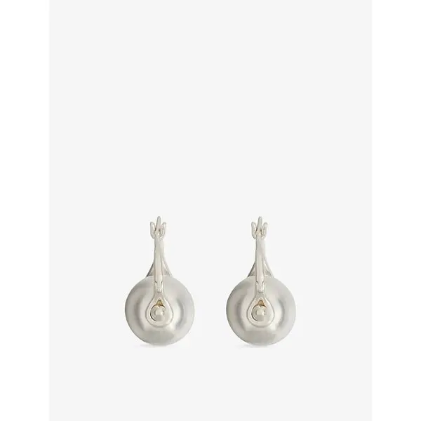 ANNIKA INEZ Sterling Silver Ellipse Drop Earrings