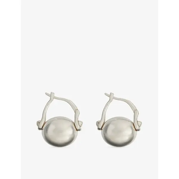 ANNIKA INEZ Sterling Silver Ellipse Drop Earrings