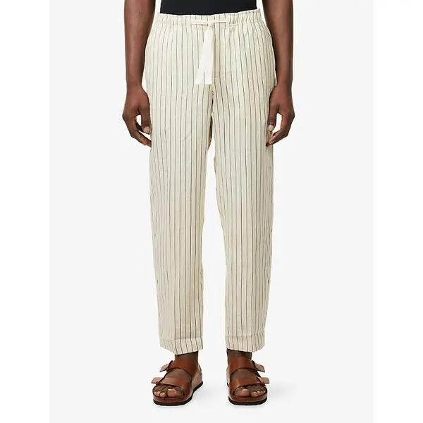 Orlebar Brown Alex Striped Linen Trousers