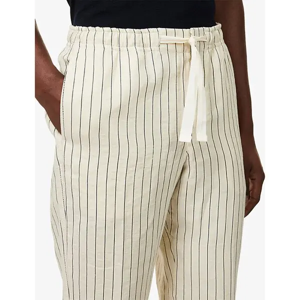 Orlebar Brown Alex Striped Linen Trousers