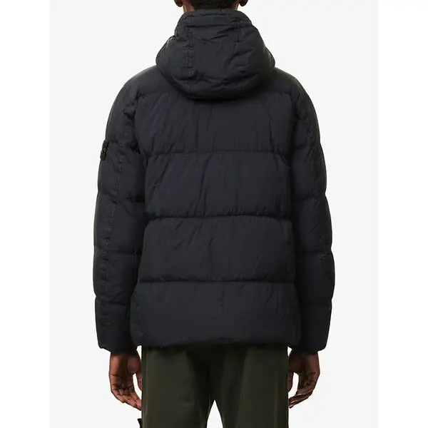 Stone Island Crinkle Reps Hooded Nylon Puffer Jacket